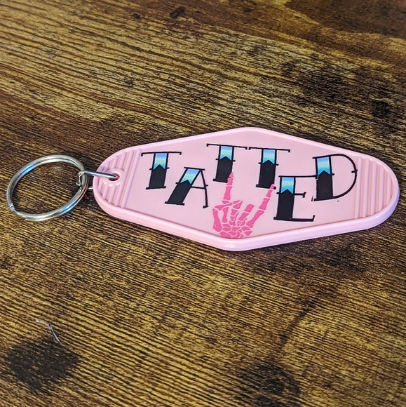 Hand Crafted | Accessories | Tatted Acrylic Retro Motel Keychain New ...
